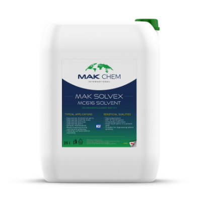 Mak Solvex Degreaser 25 Litre – Contract Plant Parts